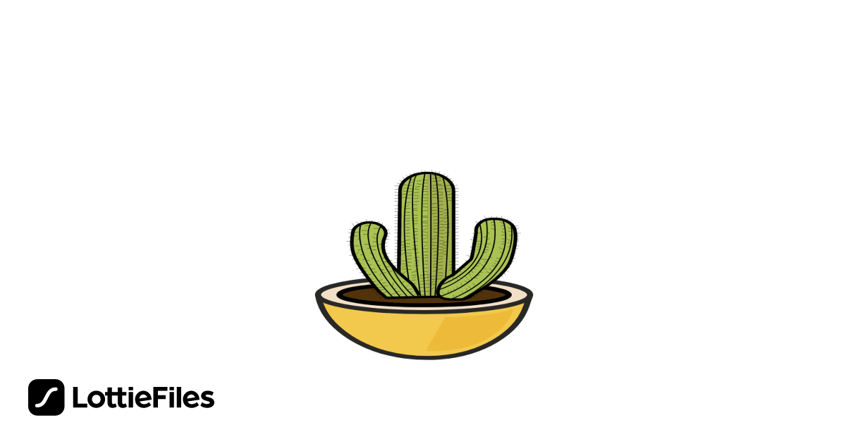Free A spiky bouncy cactus Animation by Shannon Ferguson | LottieFiles