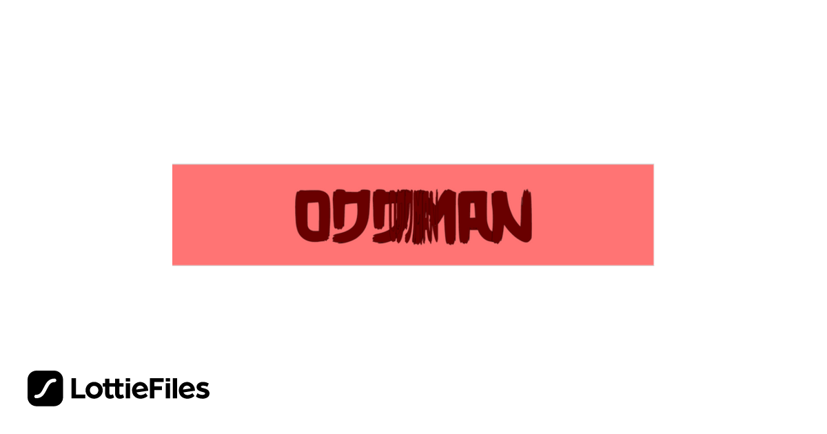 Free oddman logo Animation by kelly eseigbe | LottieFiles
