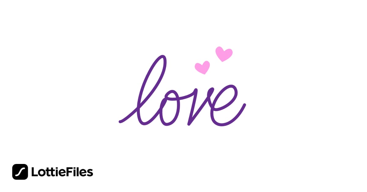 Free Love hearts Animation by Maria Karavá | LottieFiles