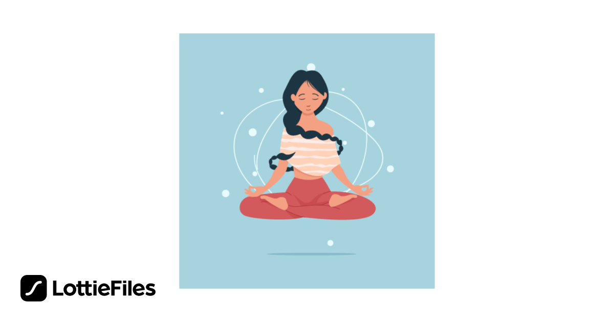 Free Relaxed woman meditating Animation by Jitanshu Kumar Saini ...