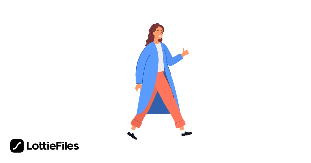 Free The Girl Walk Animation by Mikhail Voloshin | LottieFiles
