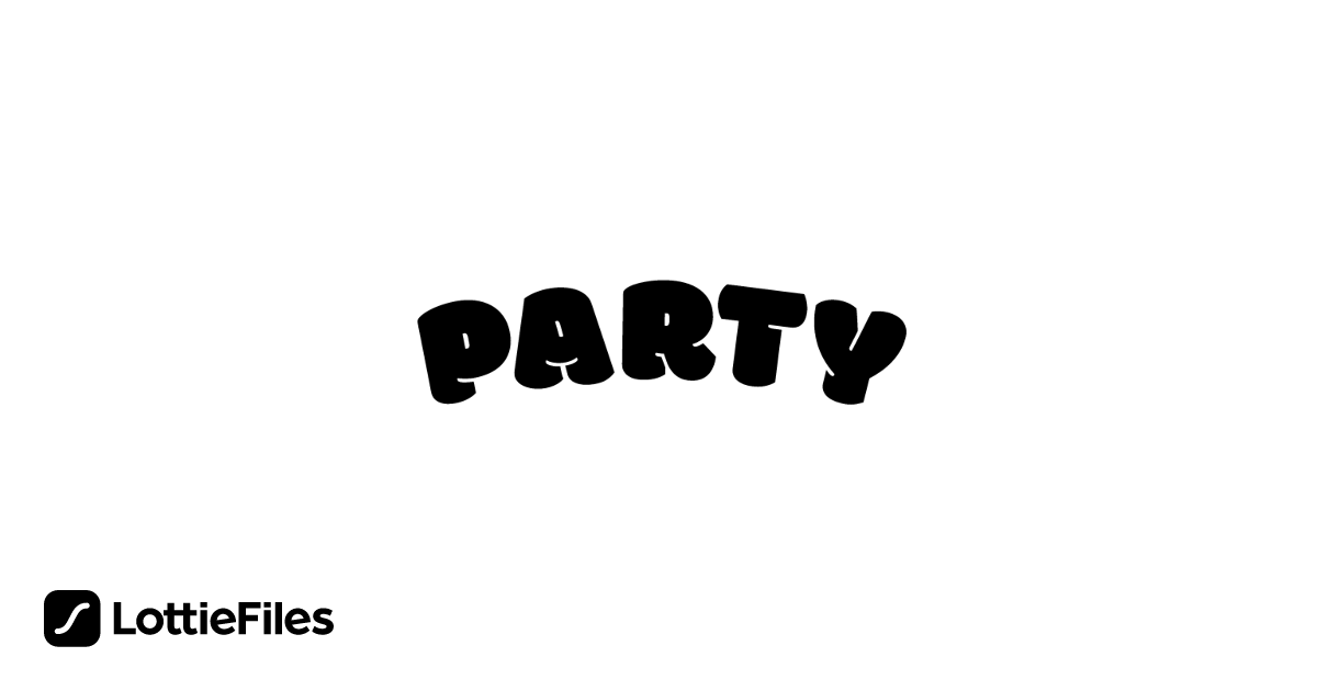 Free Text party Animation by Celcea Tifani | LottieFiles