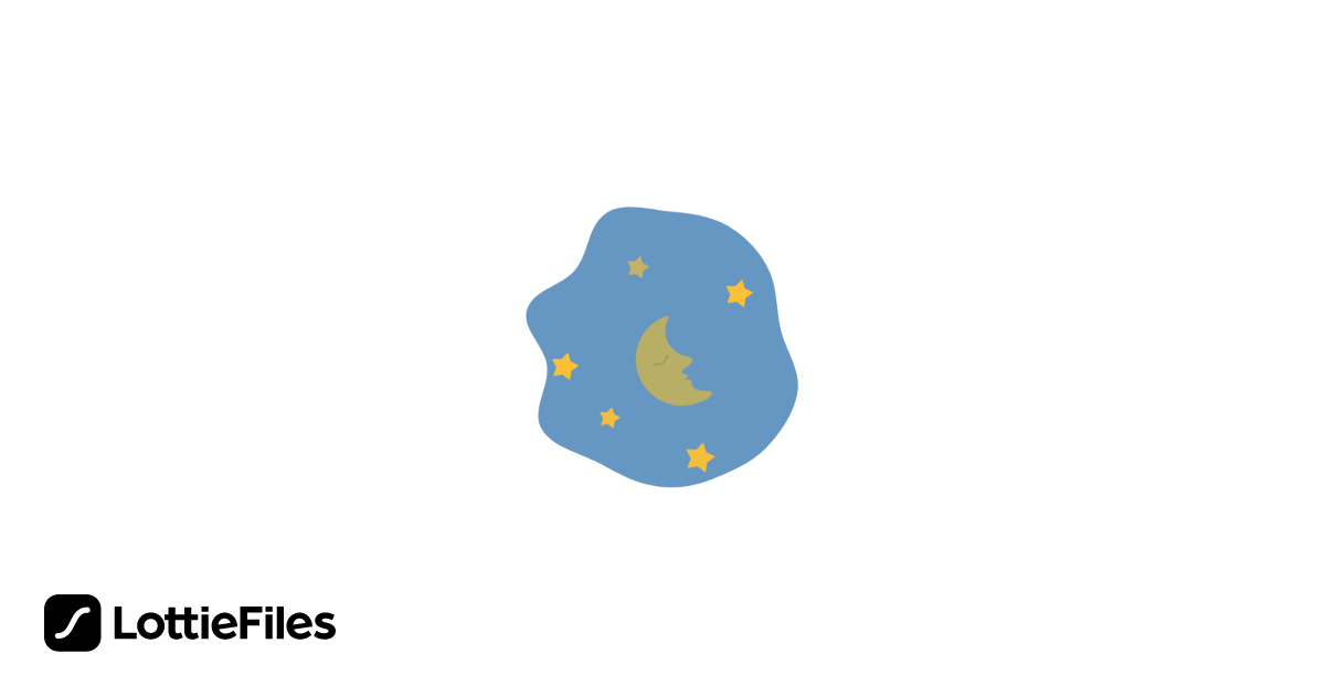 Free moon and stars Animation by Silva Tadevosyan | LottieFiles