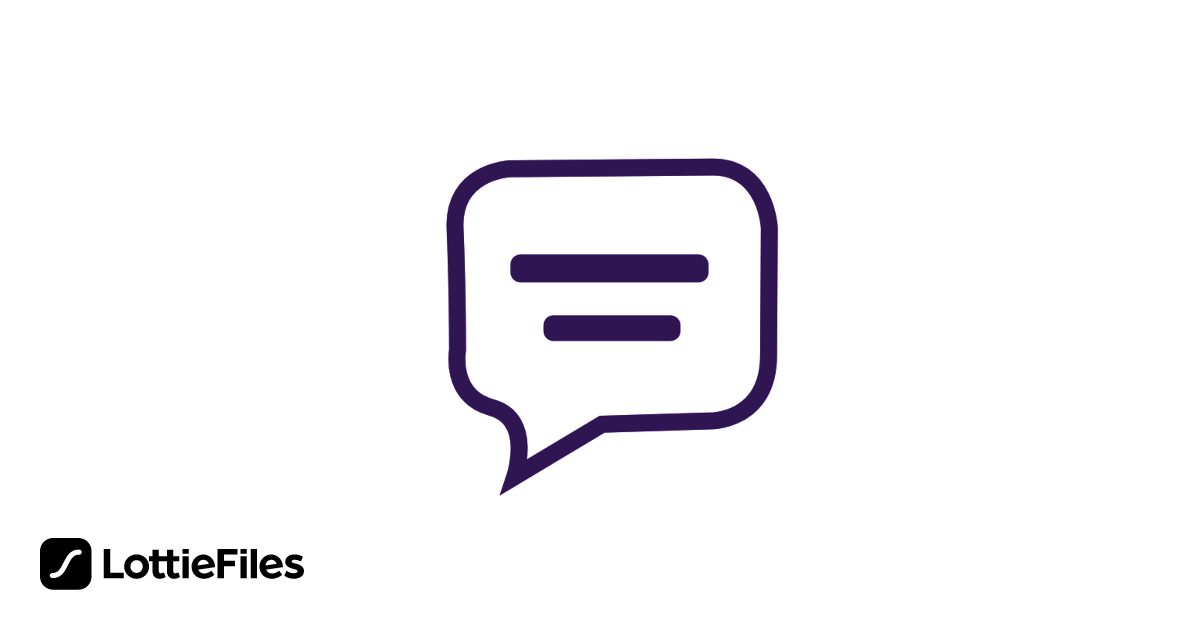 Free Chat Icon Animation by Zaid Mahmood | LottieFiles