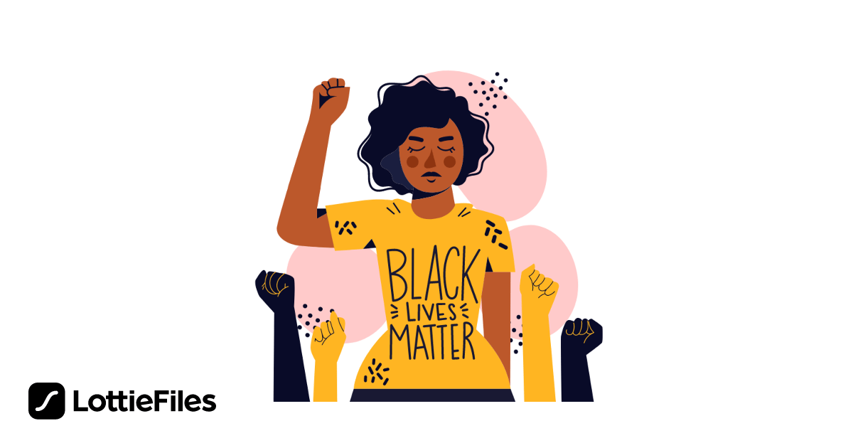 Free Black Lives Matter Animation by Lucas Gallo | LottieFiles