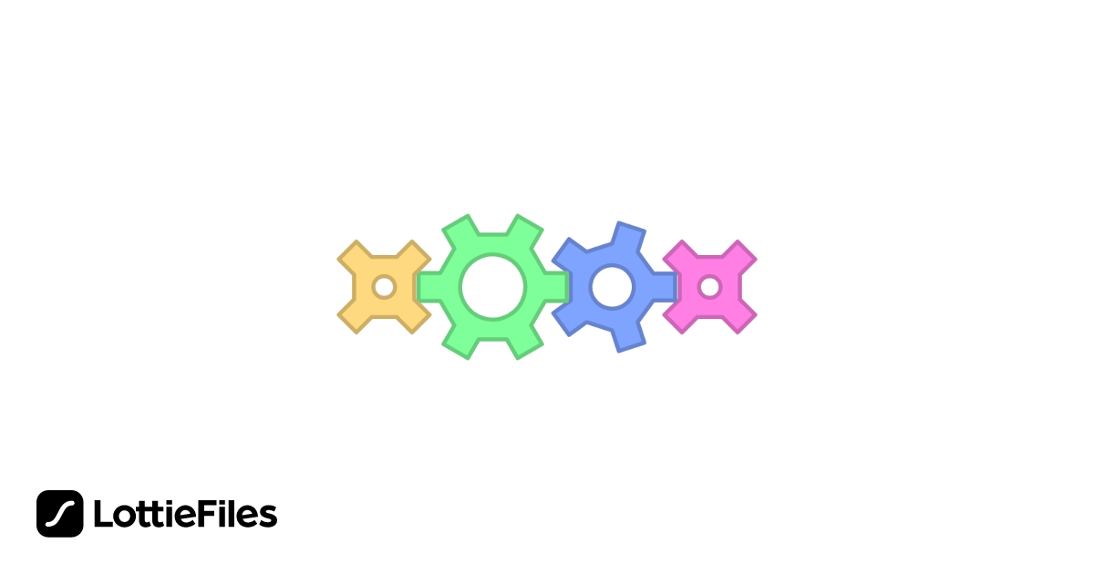 Free Gears Animation by Mattia Basaglia | LottieFiles