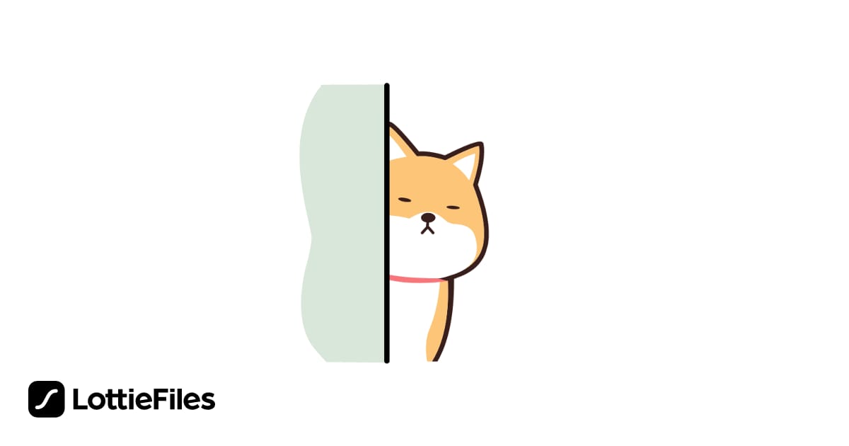 Free Shiba Stare Animation by WestActon.2D | LottieFiles