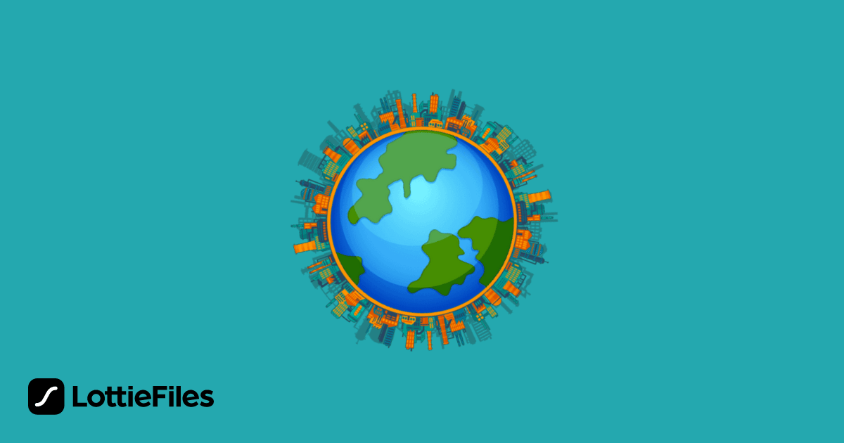 Sumon Sheikh による無料の World Map アニメーション | LottieFiles