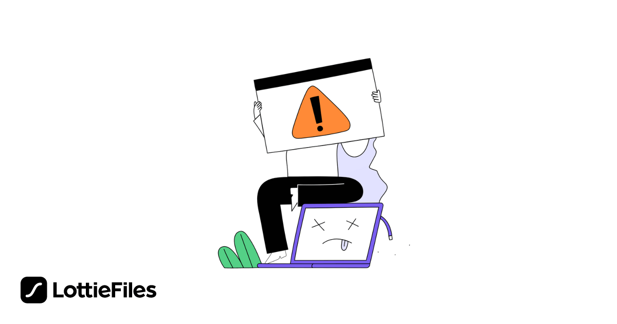 Free Error Character Animation Animation by Hassan Horbane | LottieFiles