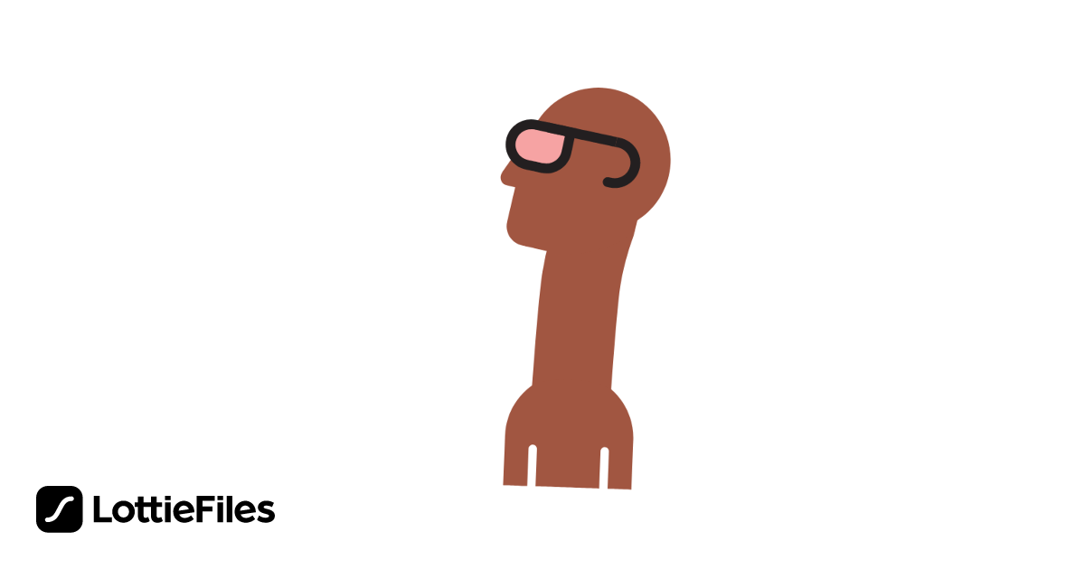 Free Man moving head Animation by Abdul Latif | LottieFiles