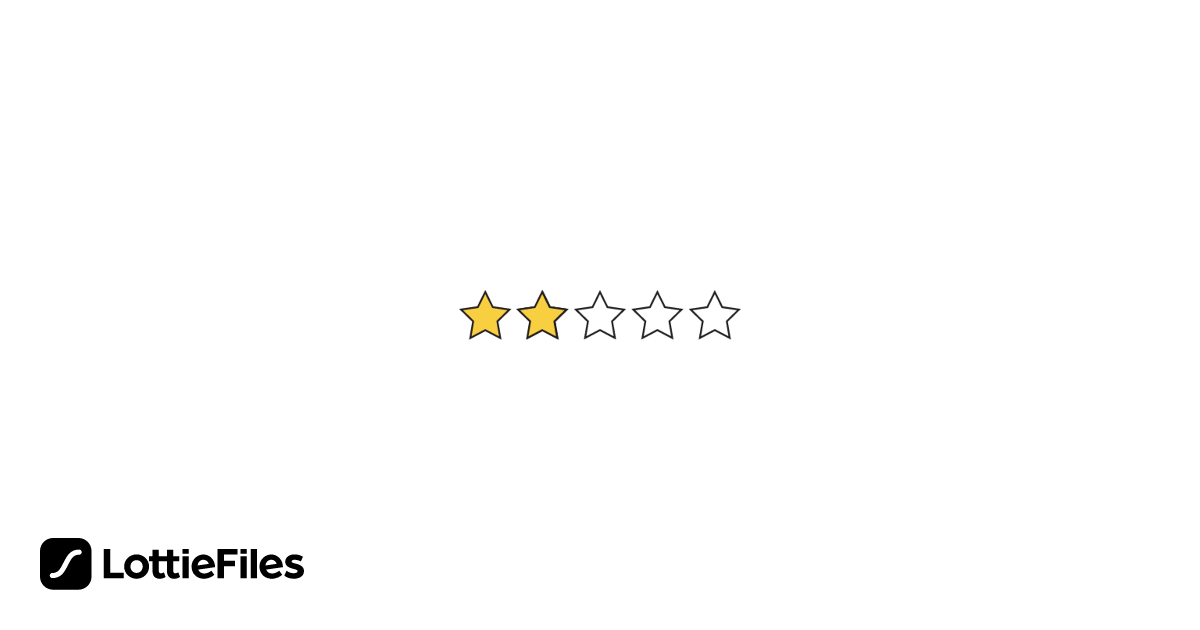 Free Two Start Rating. Review or Feedback icon animation. Transparent ...
