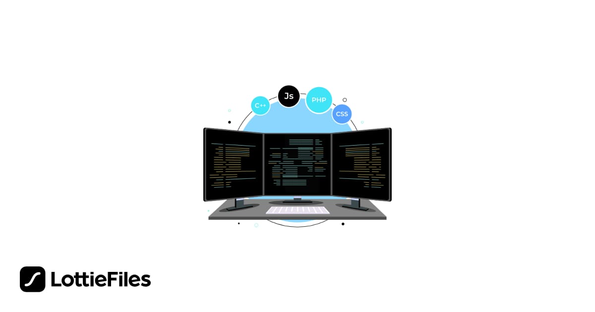 Free coding pro Animation by Akshay Jangir | LottieFiles