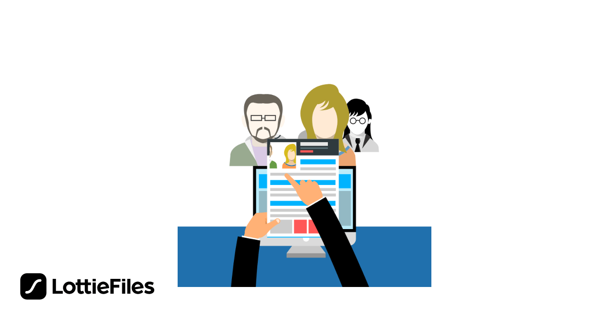 Free Recruitment Animation by Maksim Turkov | LottieFiles