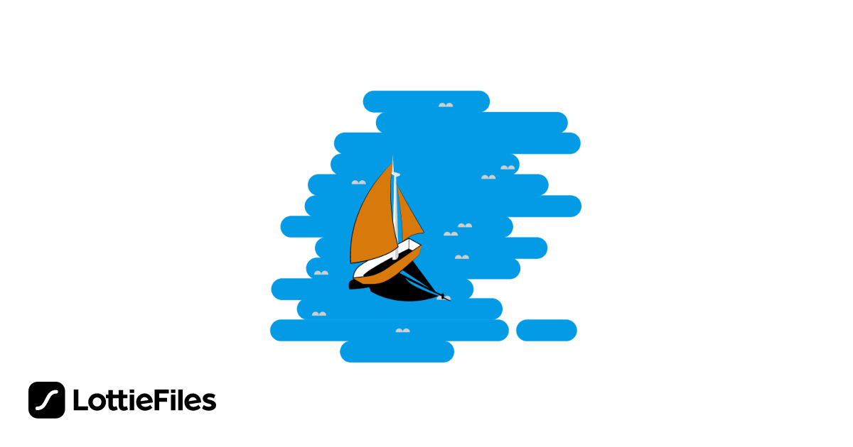 Free boat blue Animation by Zakaria Boukernafa | LottieFiles