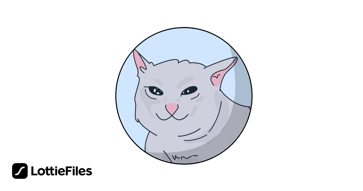 Free Crying meme cat in a bubble Animation by Artem | LottieFiles