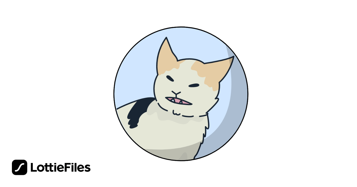 Free Angry meme cat in a bubble Animation by Artem | LottieFiles