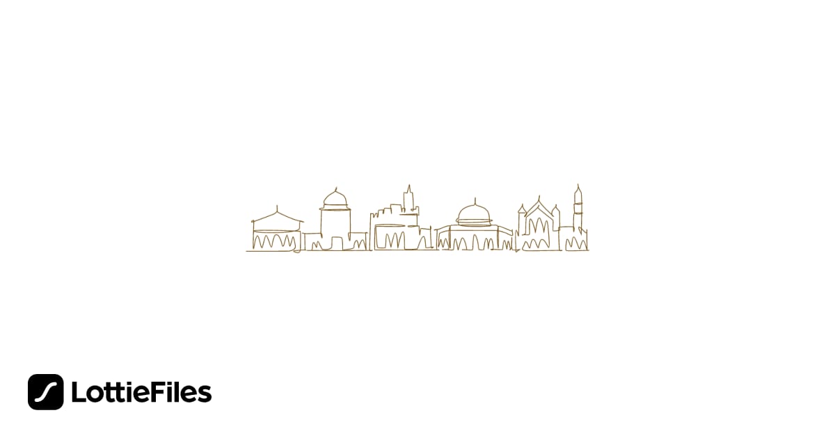 Free Jerusalem-skyline Animation by Kedar Vishnoliya | LottieFiles