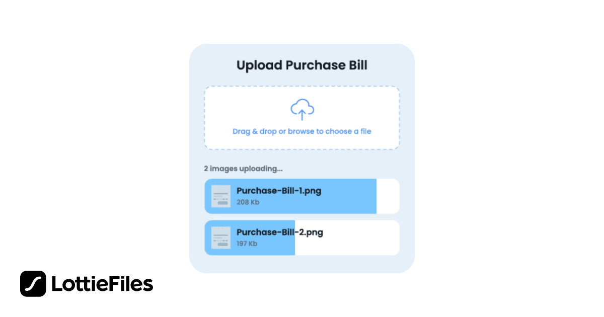 Free Upload bill Animation by Sumit | LottieFiles