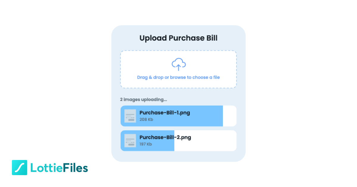 Upload bill by Sumit - LottieFiles
