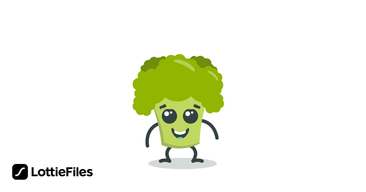 Free Broccoli Kawai character animation Animation by Mireia Alegre ...