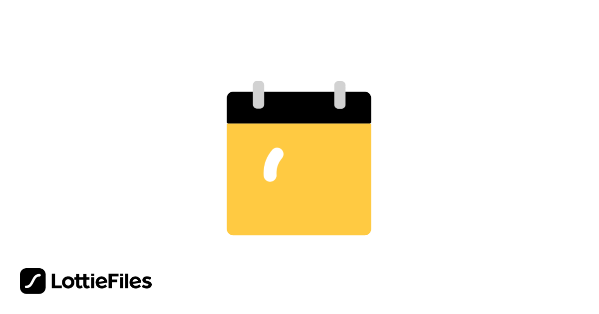 Free Loading Calendar No BG Animation by mourad blil | LottieFiles