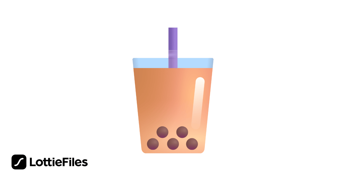 Free Fluent Emoji Bubble tea Animation by Fatih Yıldız | LottieFiles