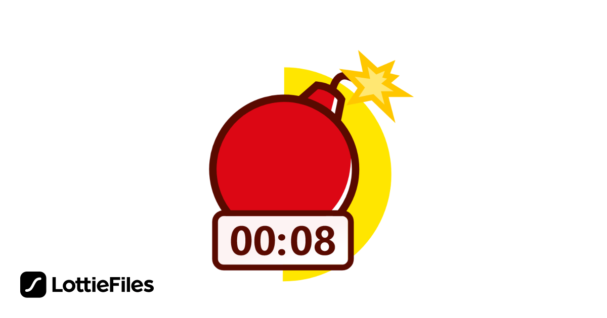 Free Bomb Ticker Animation by David Pokrivnak | LottieFiles