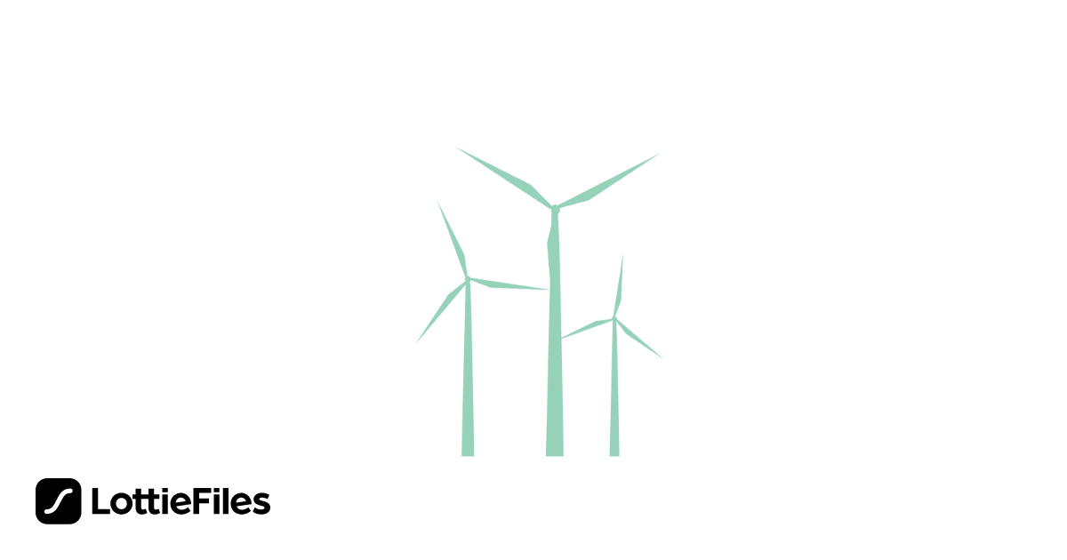 Free Wind farm Animation by Jon Ward | LottieFiles