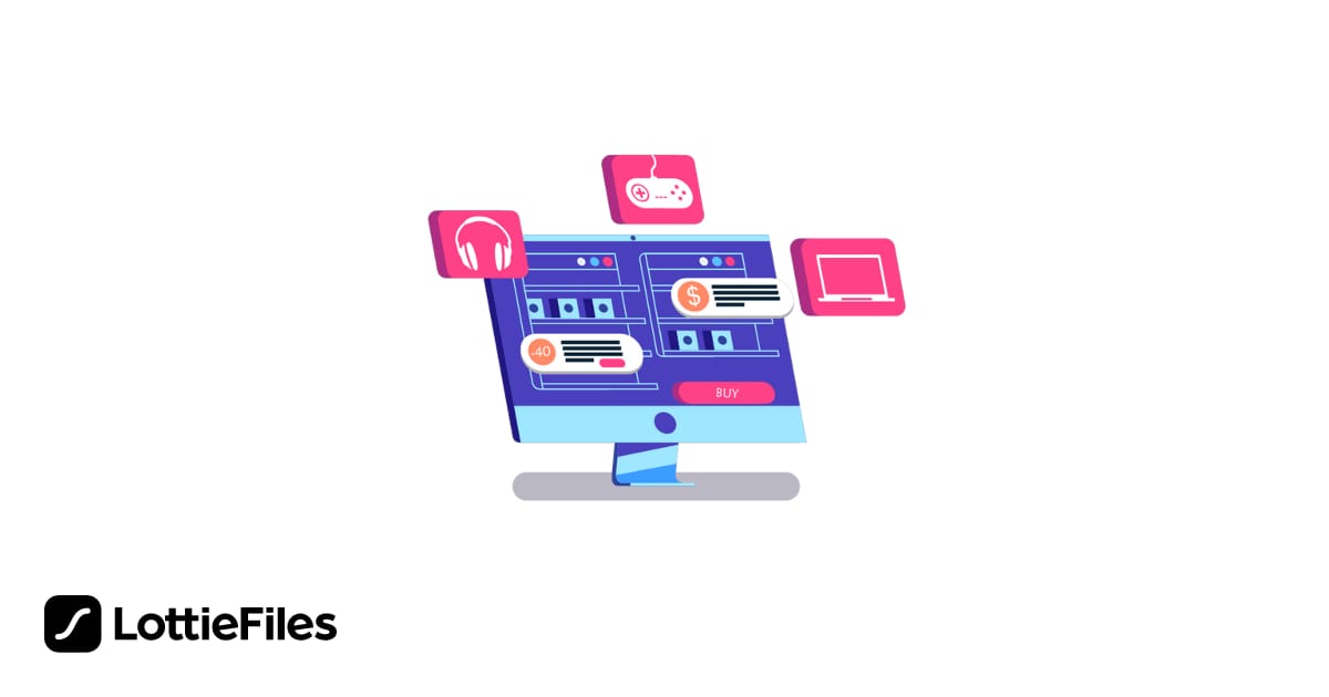 Free isometric computer Animation by Priyanshu Rijhwani | LottieFiles