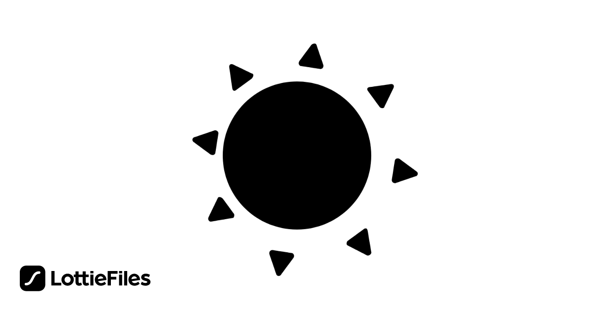 Animación gratuita de rotating sun de Théophile Menard | LottieFiles
