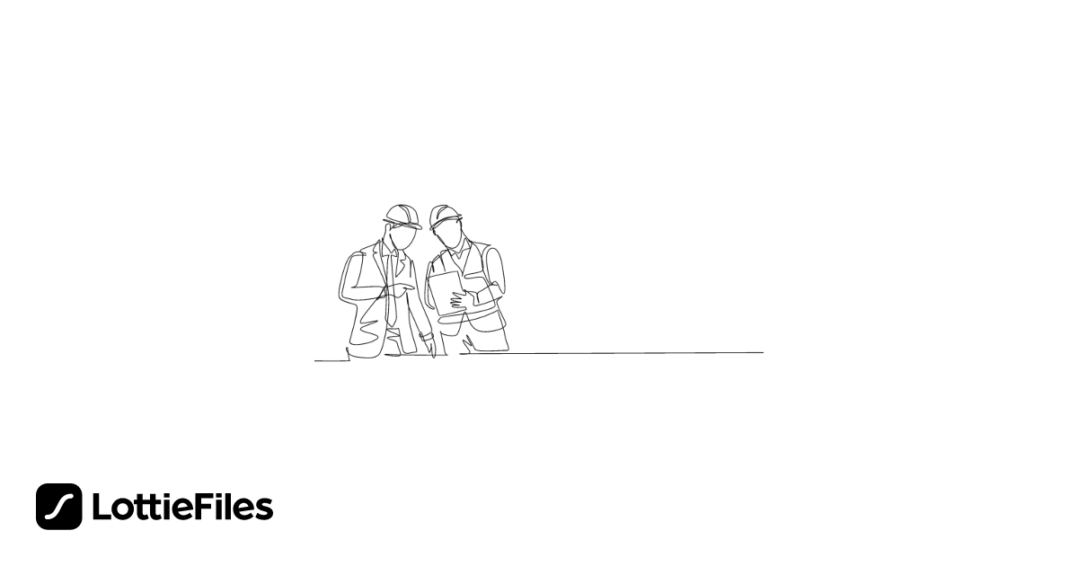 Construction Workers Line Art by Syed Haider Ali - LottieFiles