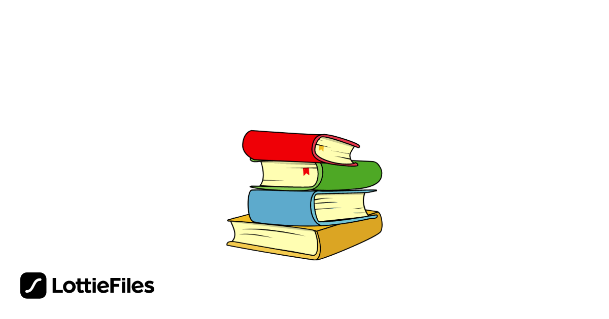 Free Books stack Animation by Karina Mikhaylova | LottieFiles
