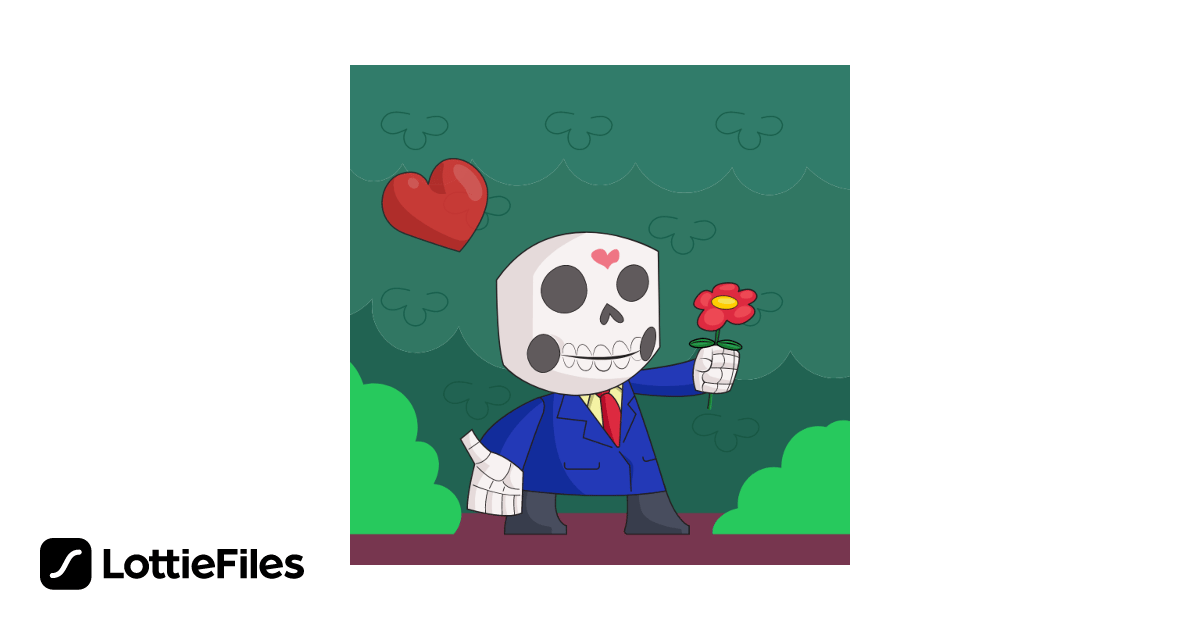 Free Calaca-in-love Animation by Gus | LottieFiles