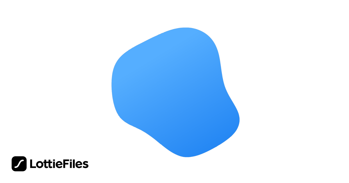 Free Blue Blob Animation by Steve Erskine | LottieFiles