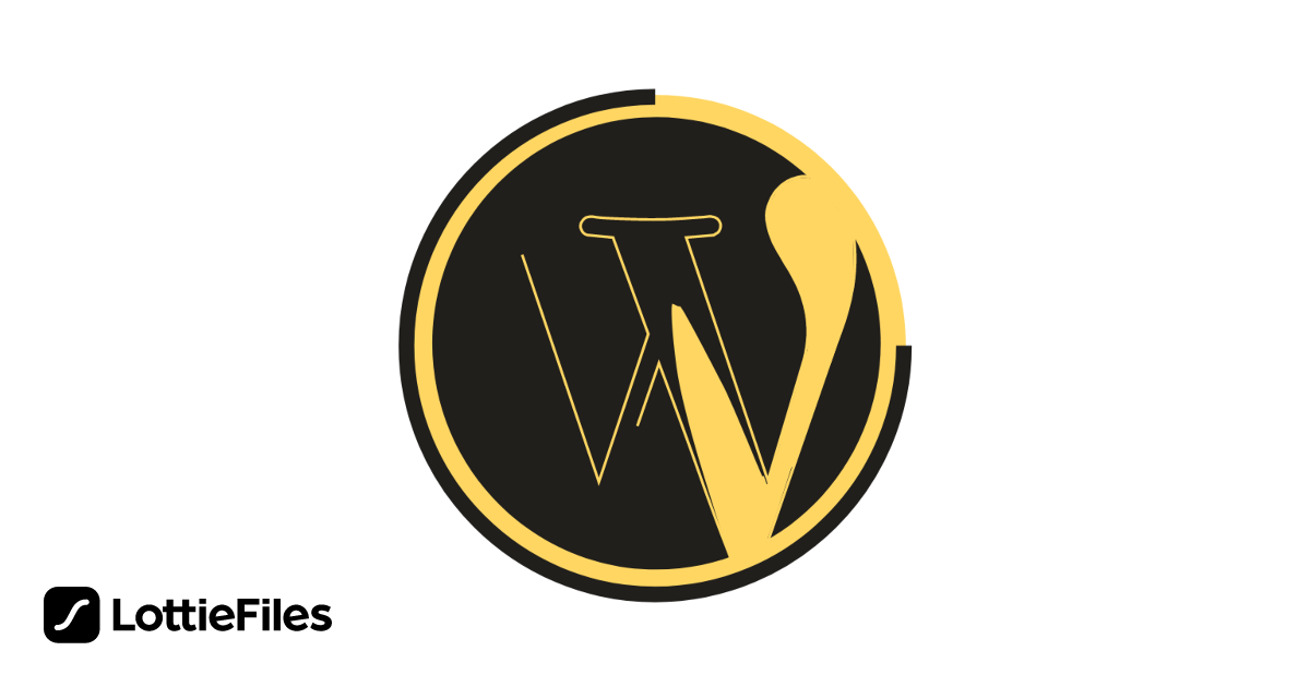 Free Wordpress yellow Animation by Łukasz Sawicki | LottieFiles