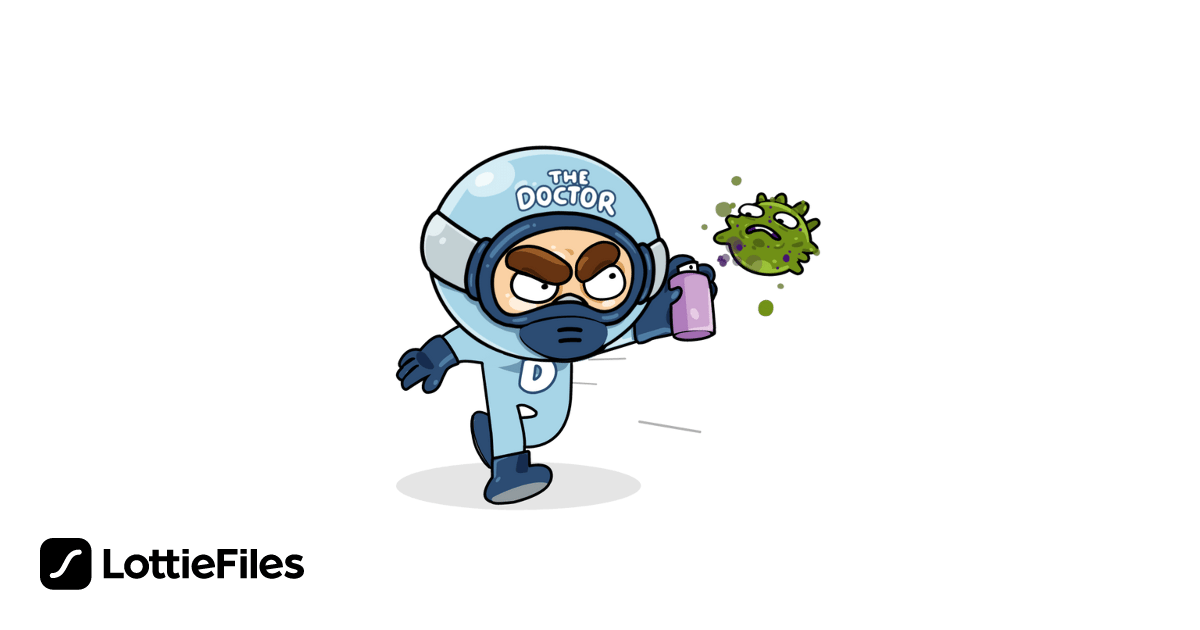 Free Doctor Virus Animation by Andrey Kuts | LottieFiles