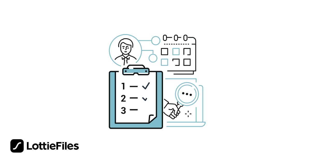 Free Task Completion Icon Lottie Animation Animation by Meer Azzum ...