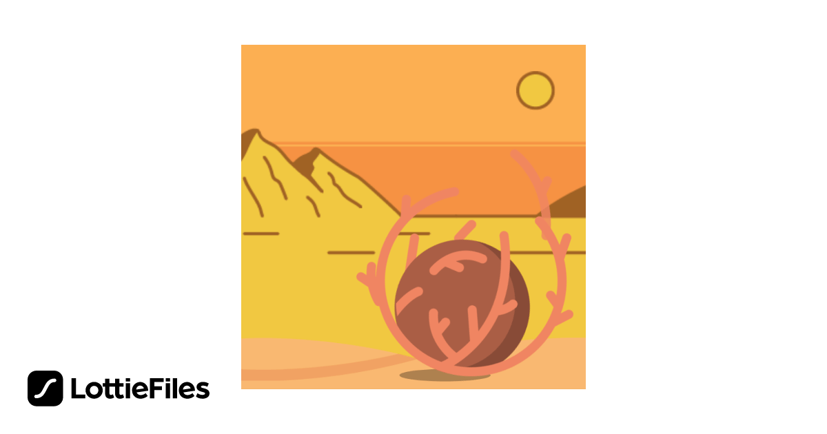 Free Tumbleweed Animation by Vukasin Stanic | LottieFiles
