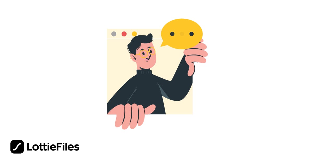 Free Boy chat bubble animation Animation by Tamim Bin Azim | LottieFiles