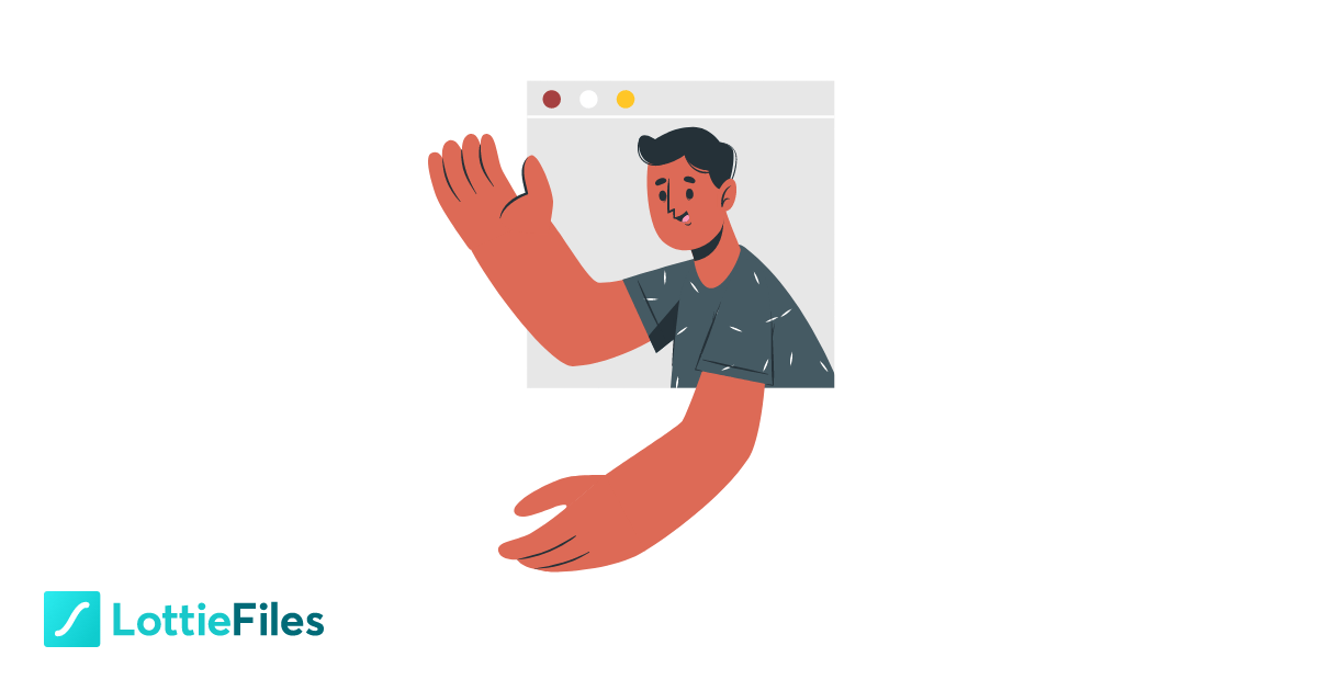 Boy avatar hello animation by Tamim Bin Azim - LottieFiles