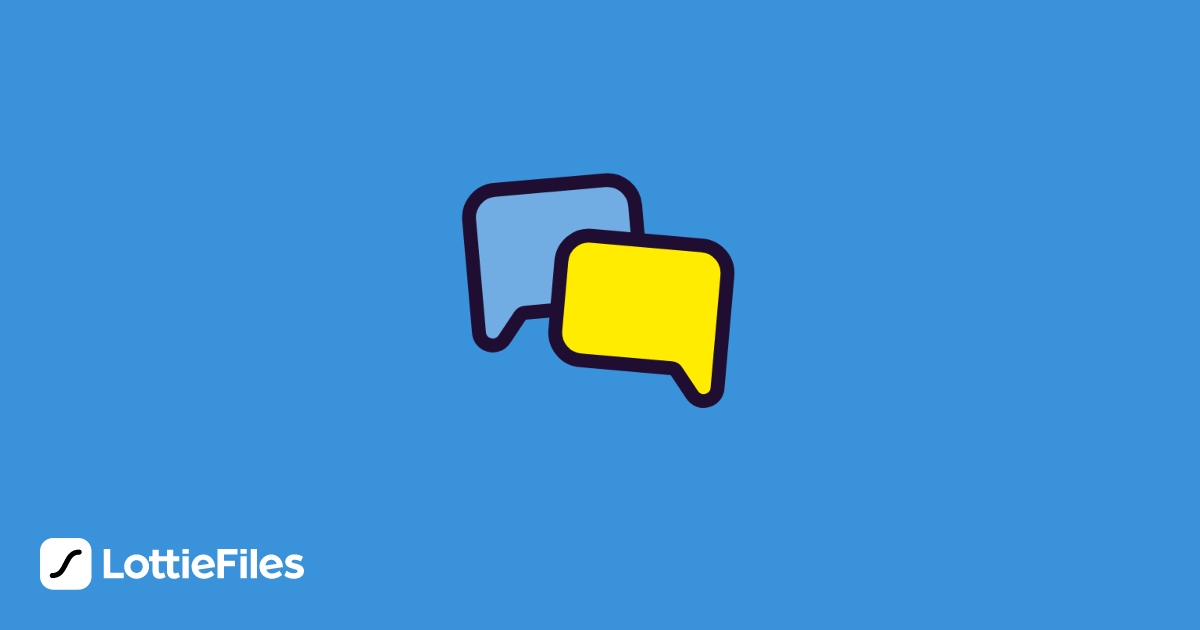 Free Message conversation bubble Animation by Jerry318 | LottieFiles