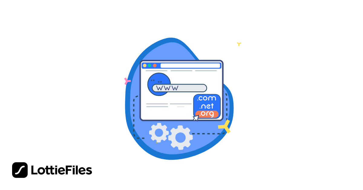 Free Domain Registration Animation by I-Anne Salunga | LottieFiles