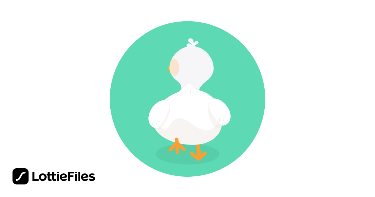 Free walking duck Animation by Five dimension studio | LottieFiles