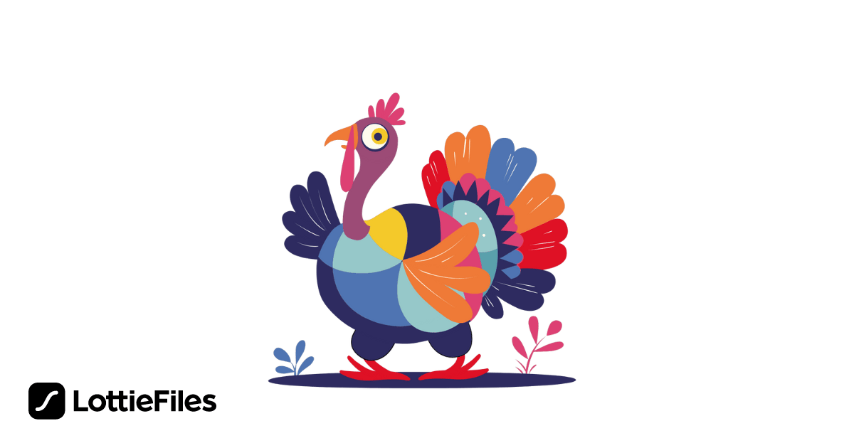 Free Colorful Thanksgiving Turkey Animation by Abel Cabrerizo | LottieFiles