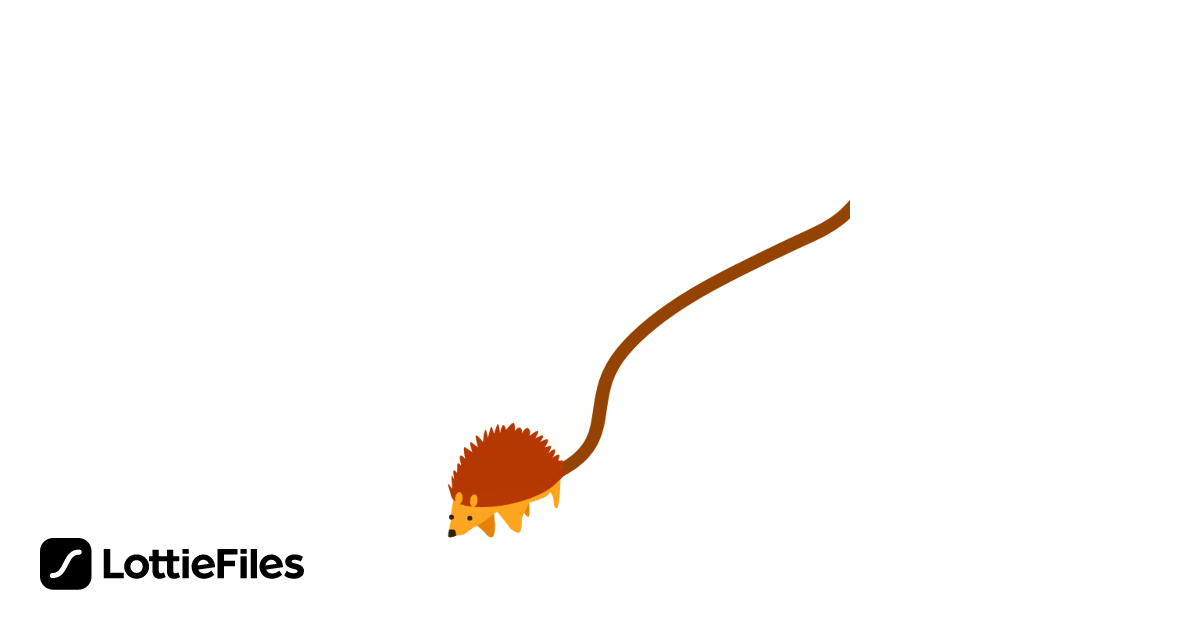 Free Hedgehog pooping Animation by Ignacio Alcaino Rodriguez | LottieFiles