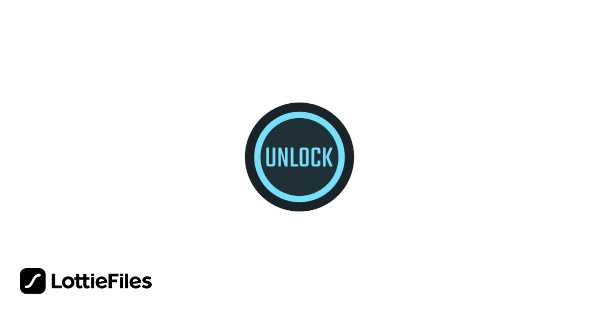 Free UNLOCK logo startup Animation by Caitlin Reyes | LottieFiles