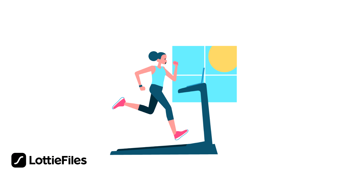 Free Work From Home - Treadmill Animation by MJ Mograph | LottieFiles