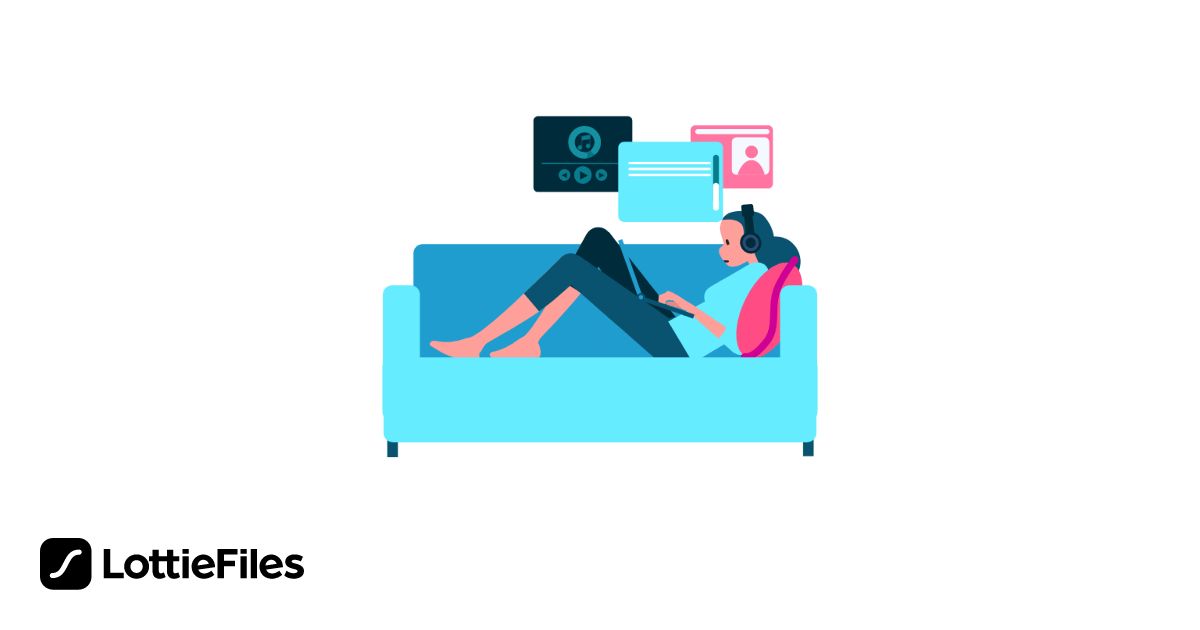 Free Work From Home - Chill Animation by MJ Mograph | LottieFiles