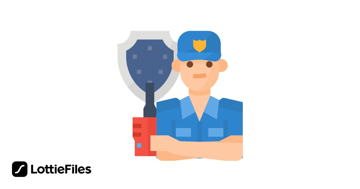 Free Animation For Security Guard Animation by Aexr Graphics | LottieFiles