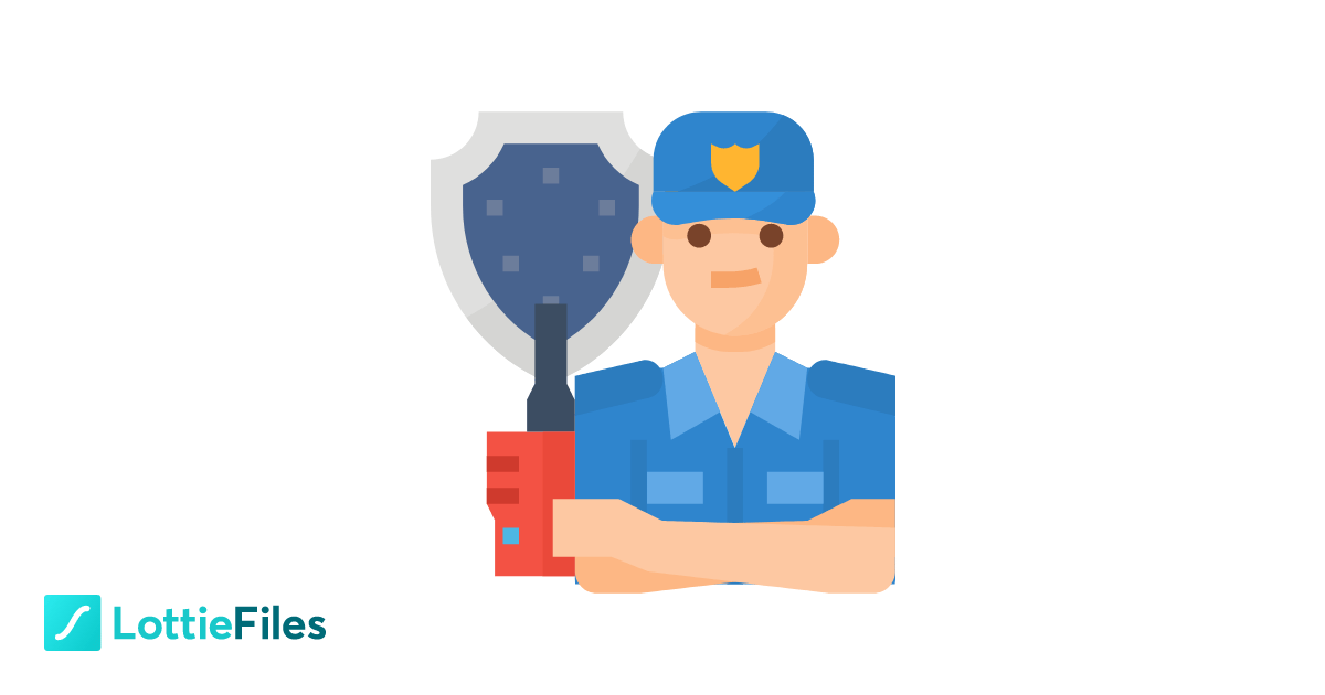 Animation For Security Guard by Aexr Graphics - LottieFiles